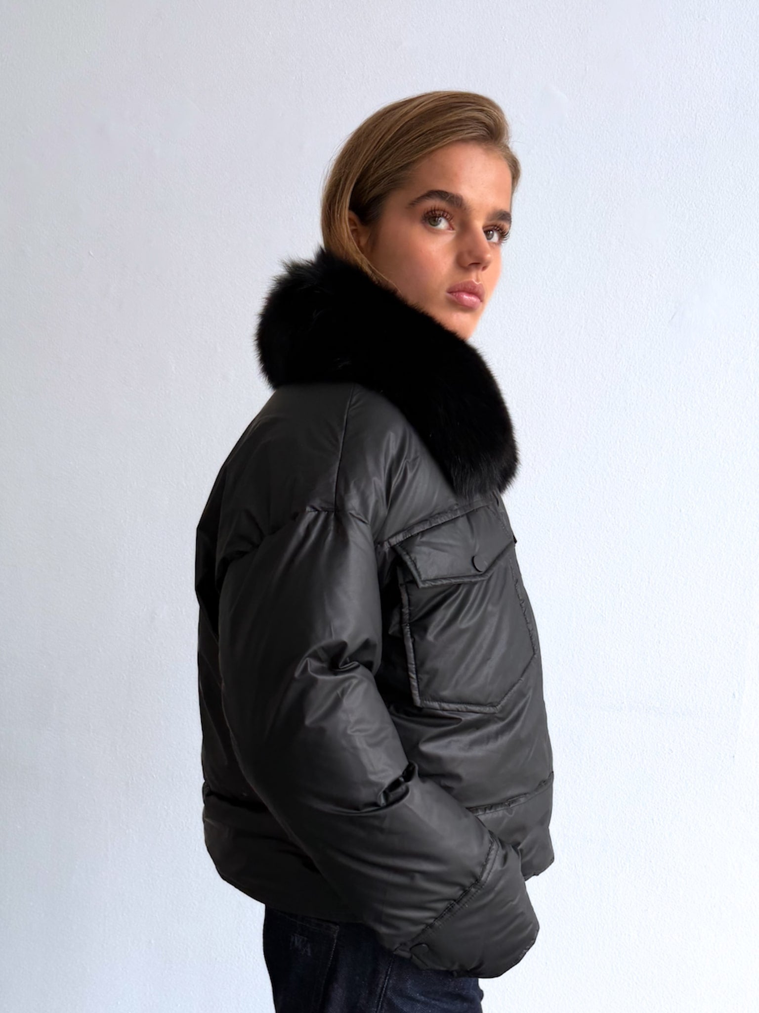 CHARLIE PUFFER JACKET - BLACK | MEOTINE.