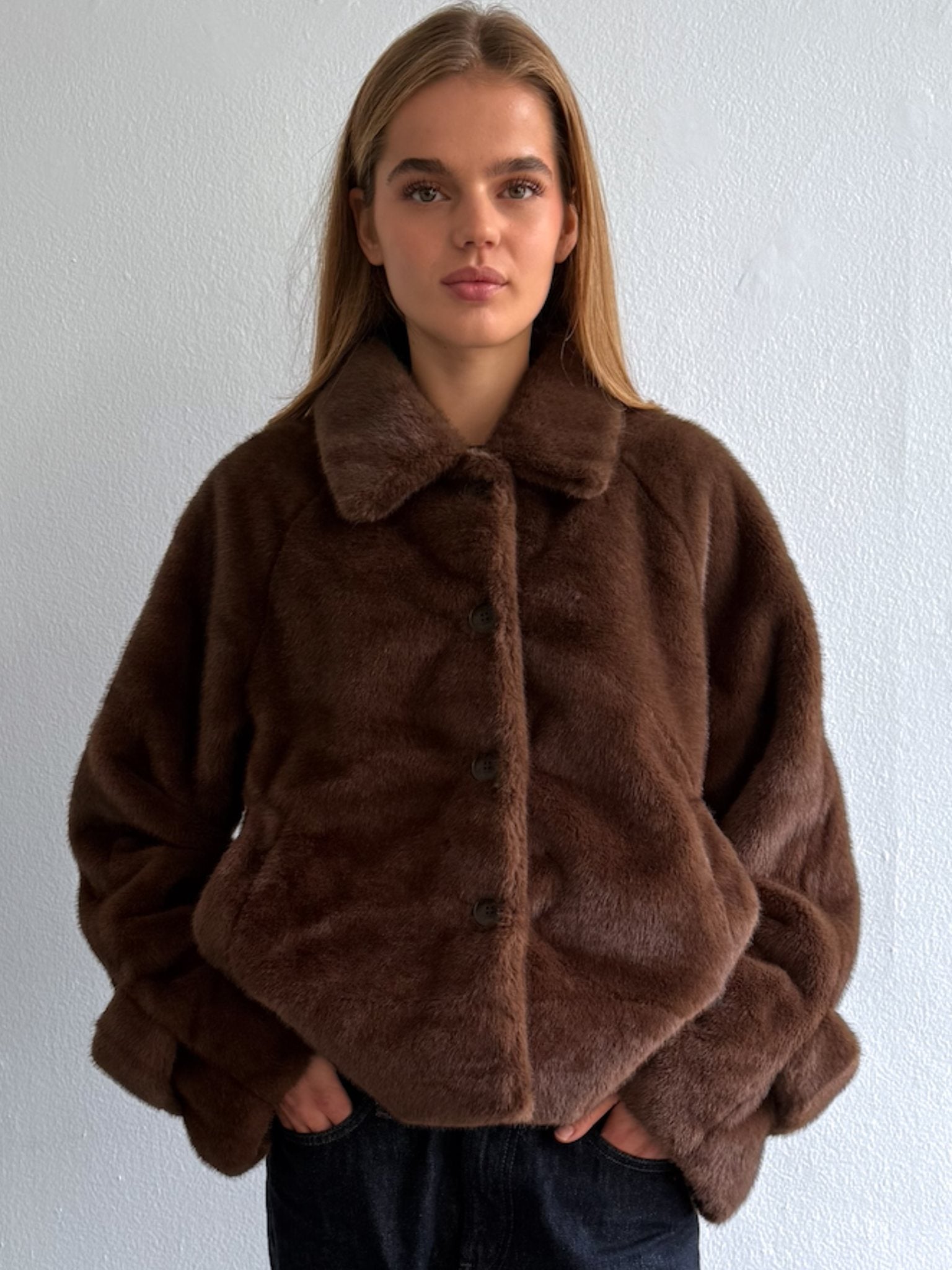 KELLY JACKET - BROWN | MEOTINE.
