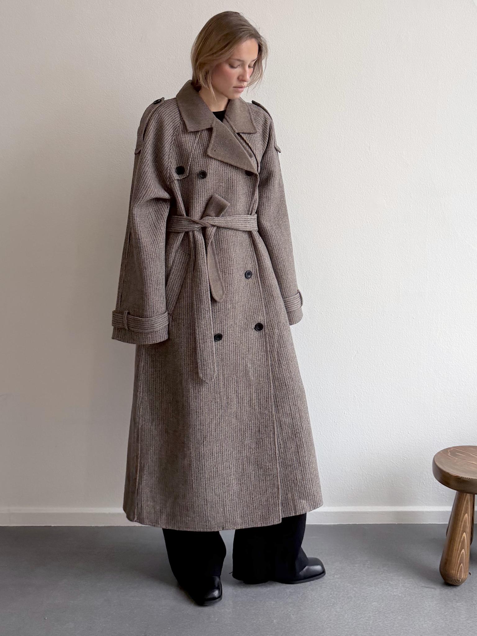 JOHN COAT CHECKED - BEIGE | MEOTINE.